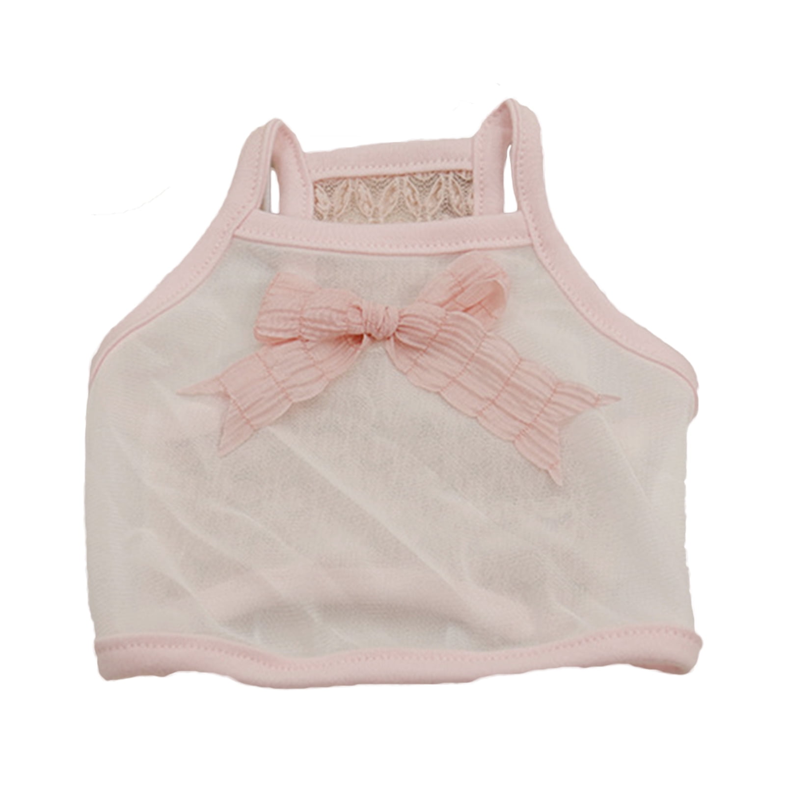 Dog Summer Clothes with Bow-knot Breathable Lace Sweet Suspender Puppy ...