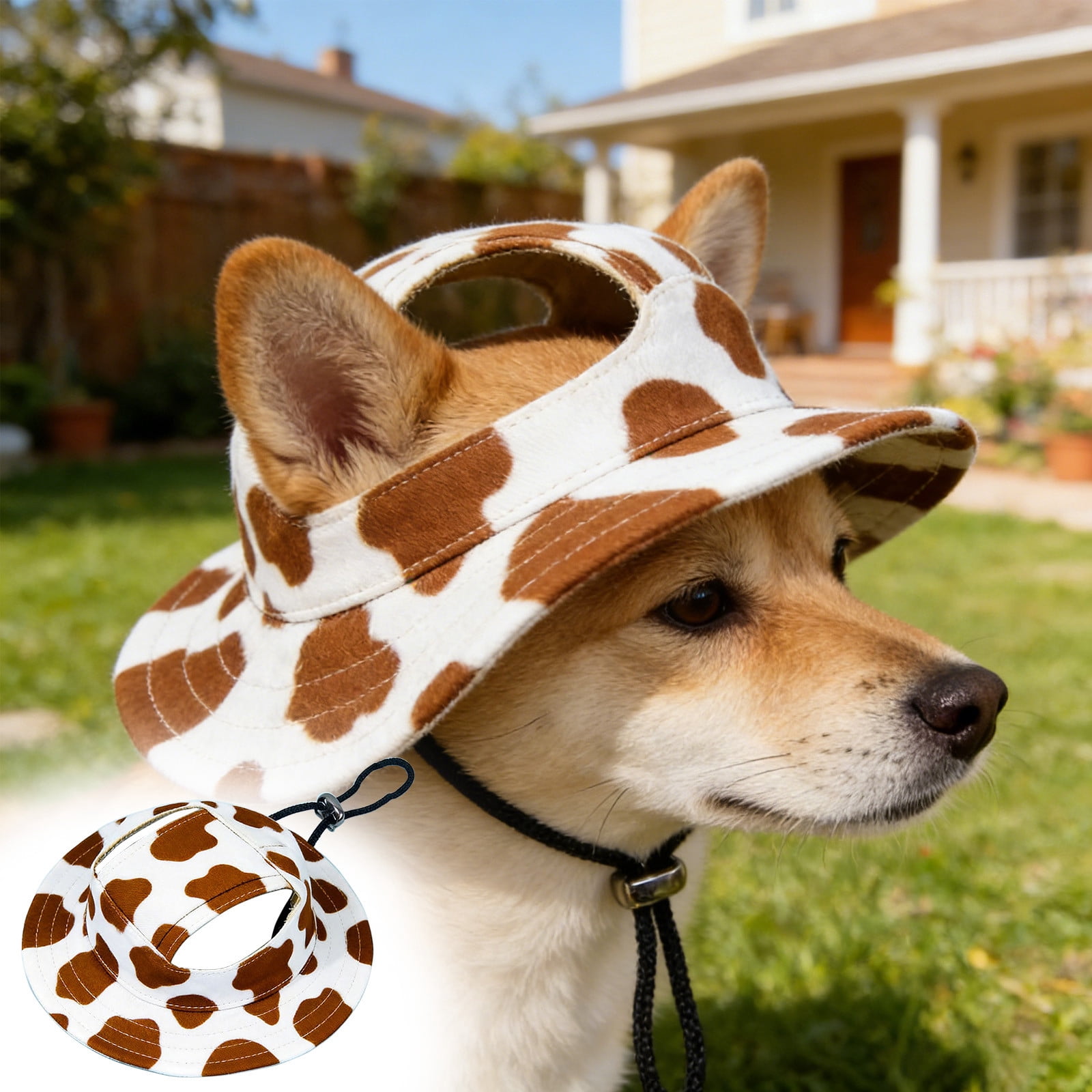 Dog Sun Hat, Pet Hat, Cute Pet Hat Trucker Hat with Ear Holes for Sun ...