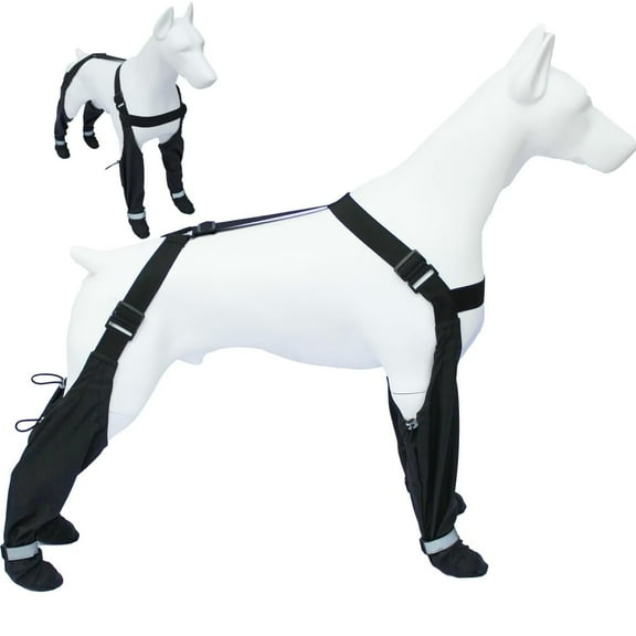 Dog Suspender Boots Tall Dog Boots Anti- & Fall Waterproof Shoes ...