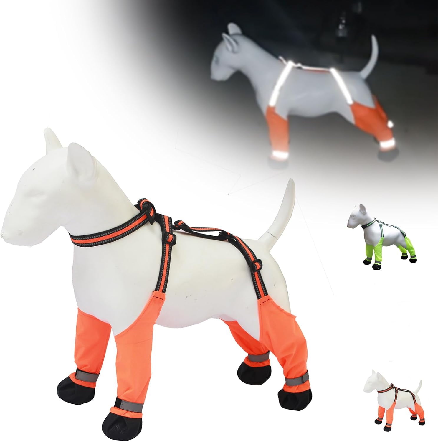 Dog Suspender Booties, Dog Paw Boot Leggings Anti-Slip, Adjustable ...