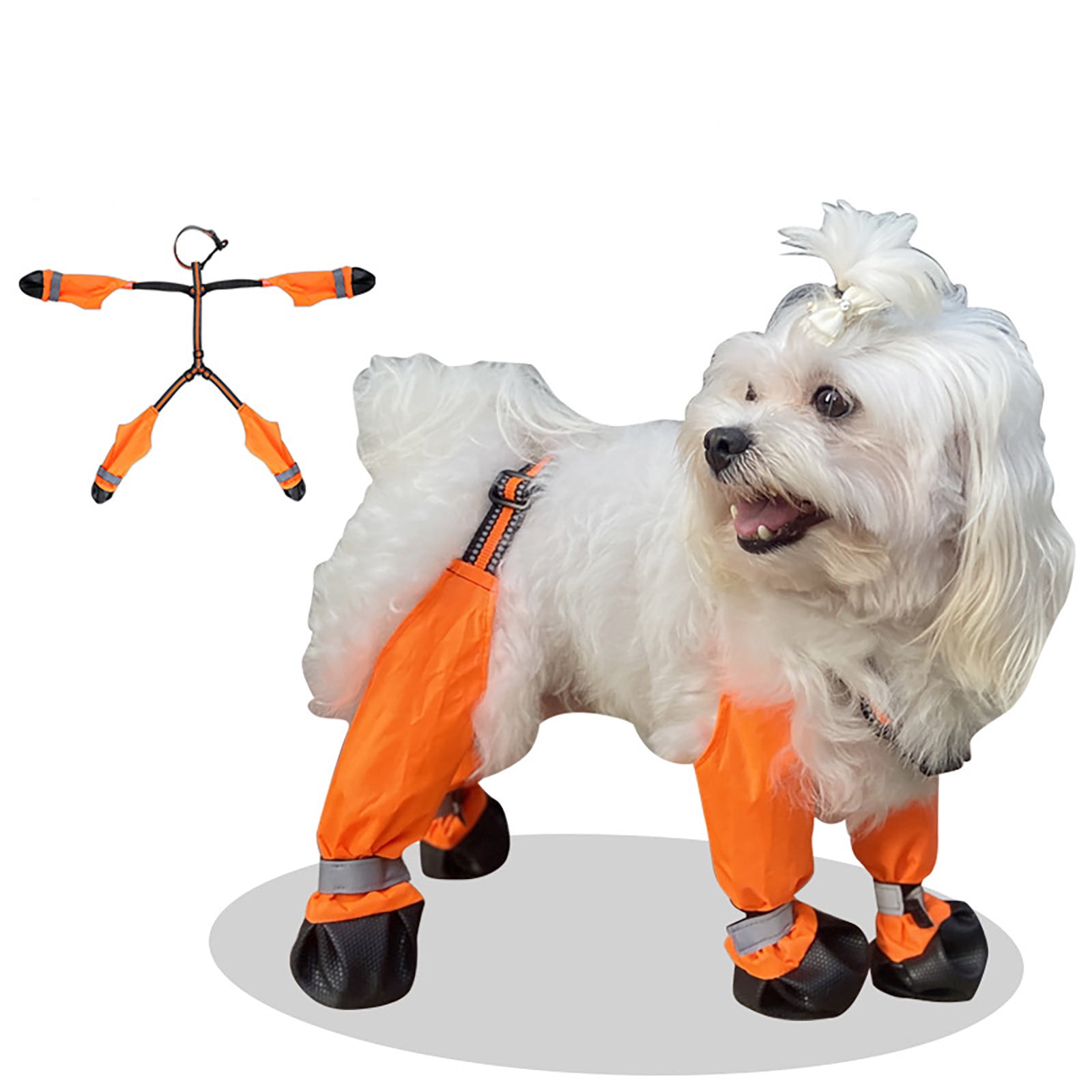 Dog Suspender Booties,foot Reflective Dog Boots Dog Paw Boot Leggings ...