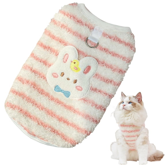 Dog Sweater Cute Rabbit Pattern Autumn Winter Warm Pet Knitwear with D ...