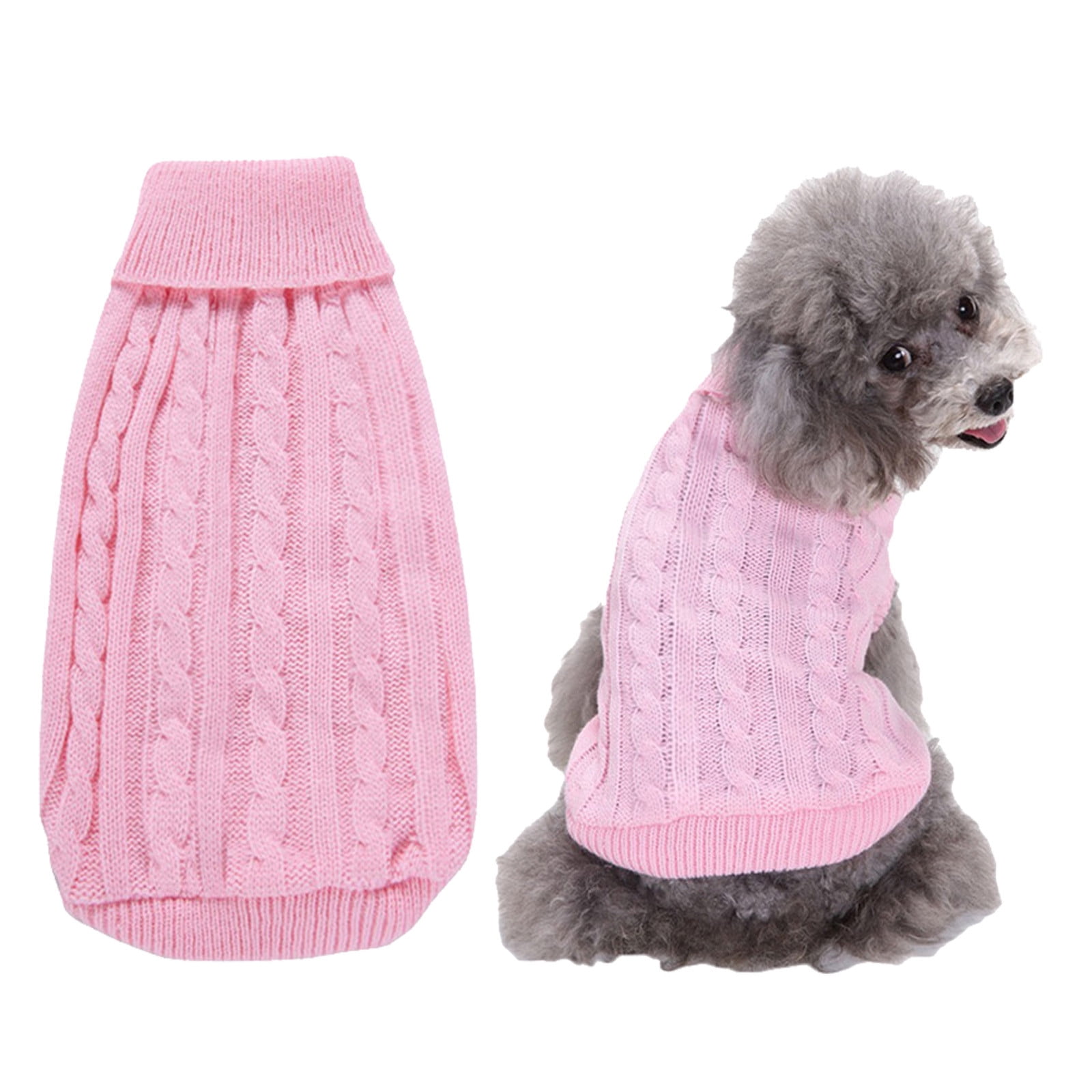 Dog Sweater Pet Cat Knitted Jumper Winter Warm Puppy Jacket Dog Colthes ...