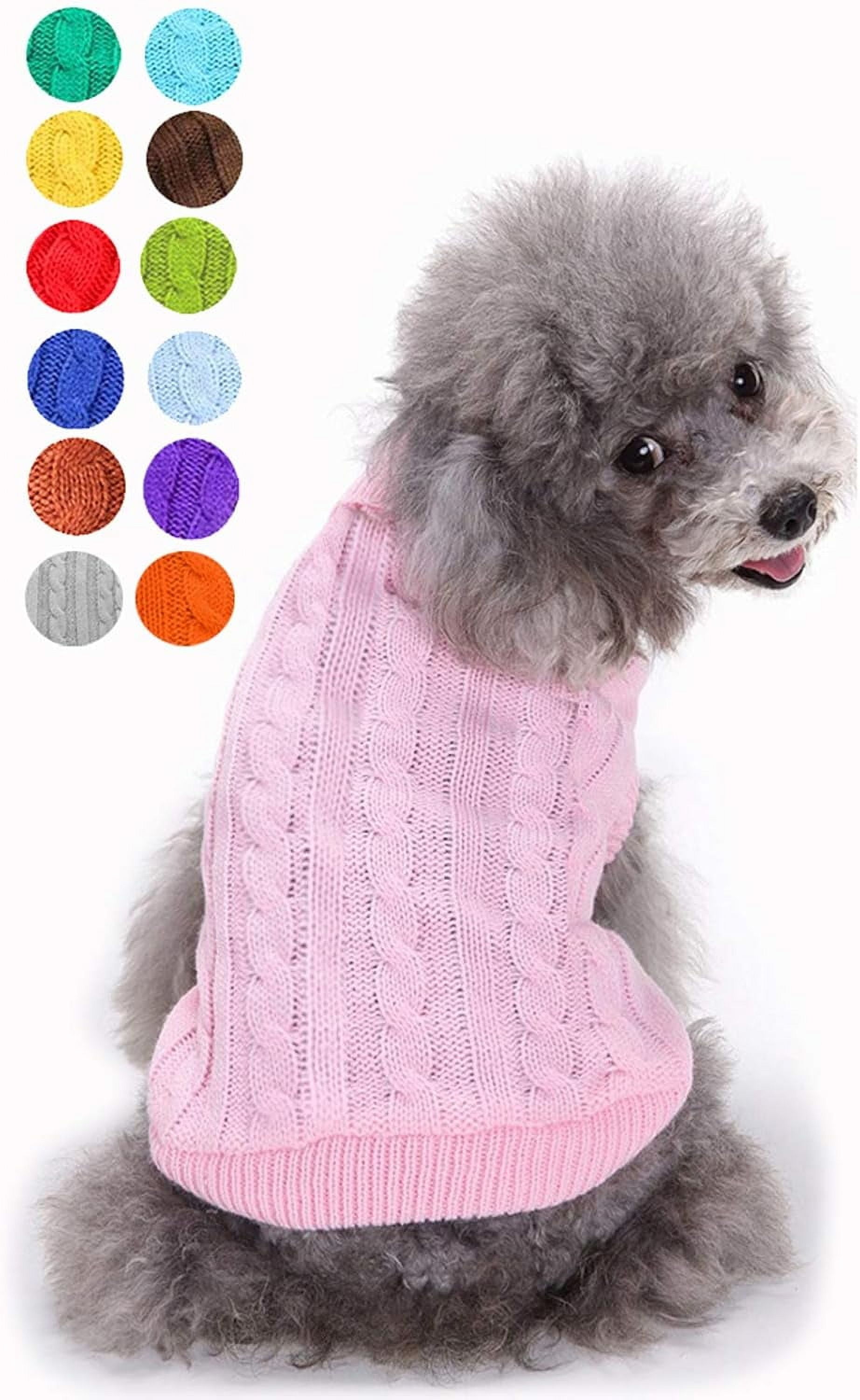 Dog Sweater, Warm Dog Sweaters for Small Dogs Medium Large Dogs, Cute ...