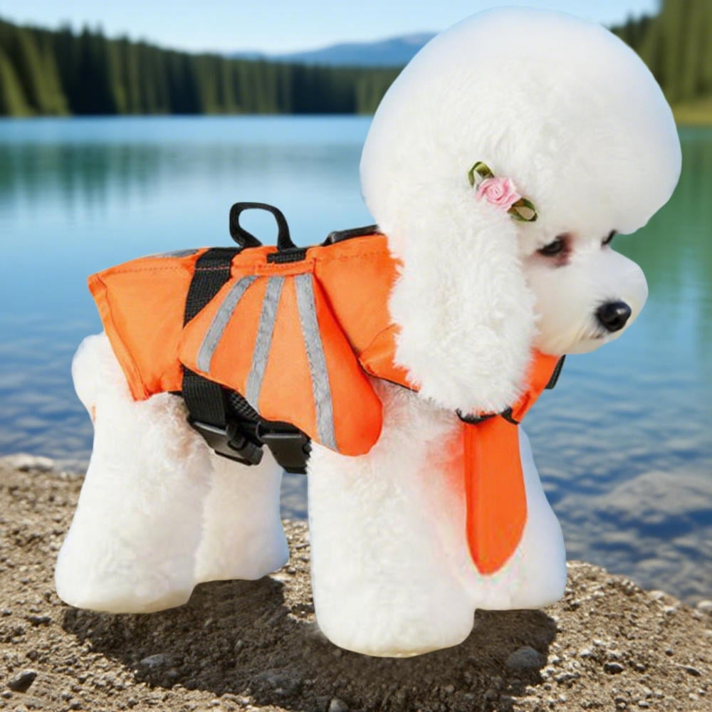 Dog Swimsuit Reflective Jacket Swimsuit Floating Reflective Adjustable ...