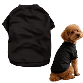 Dog T Shirt Soft Cotton Basic Pet Shirt Lightweight Breathable Pullover ...