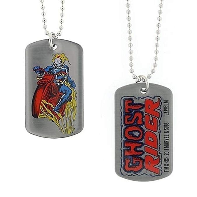 Marvel Comics Ghost Rider Skull Necklace Pendant - Walmart.com