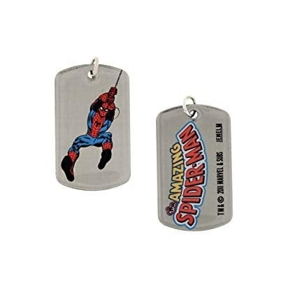 Dog Tag Marvel Comics The Incredible Spiderman Spinning Web Spider Man ...