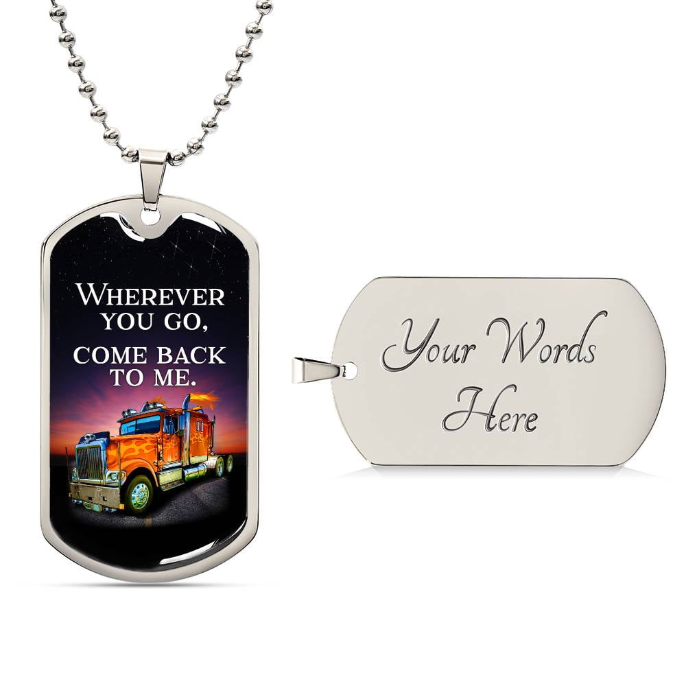 Dog Tag Necklace - Firefighter Prayer, Birthday First Responder Fire ...
