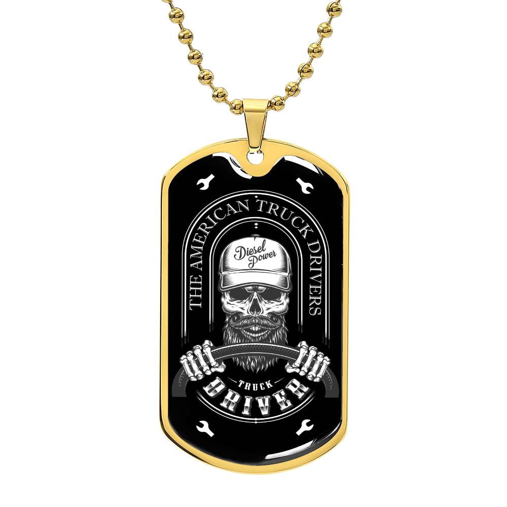 Dog Tag Necklace - Trucker Definition Truck Driver Big Rig Long Haul ...