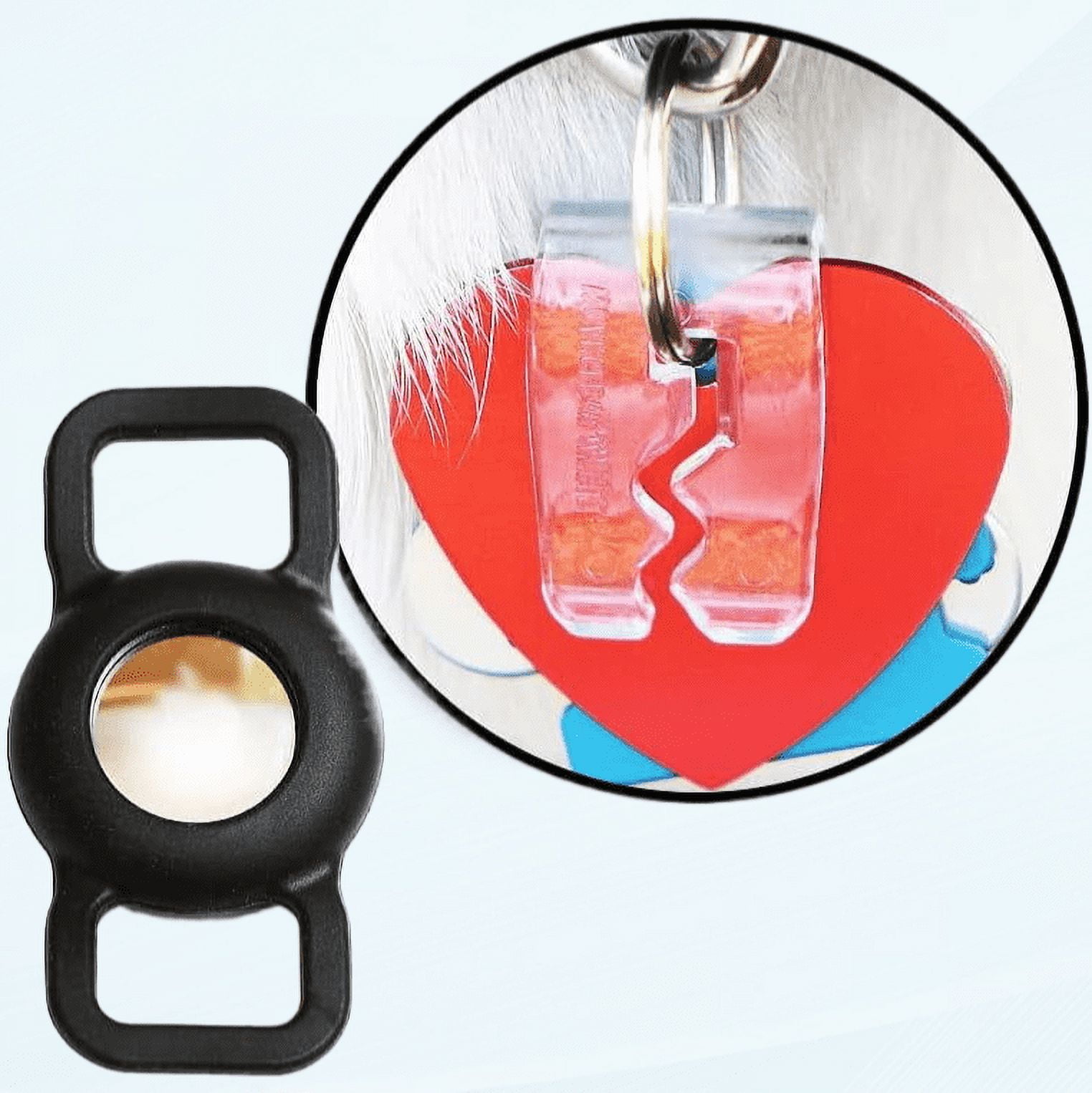 Dog Tag Silencer with Air Tag Holder (Air Tag Holder for 3/4 Inch Wide ...