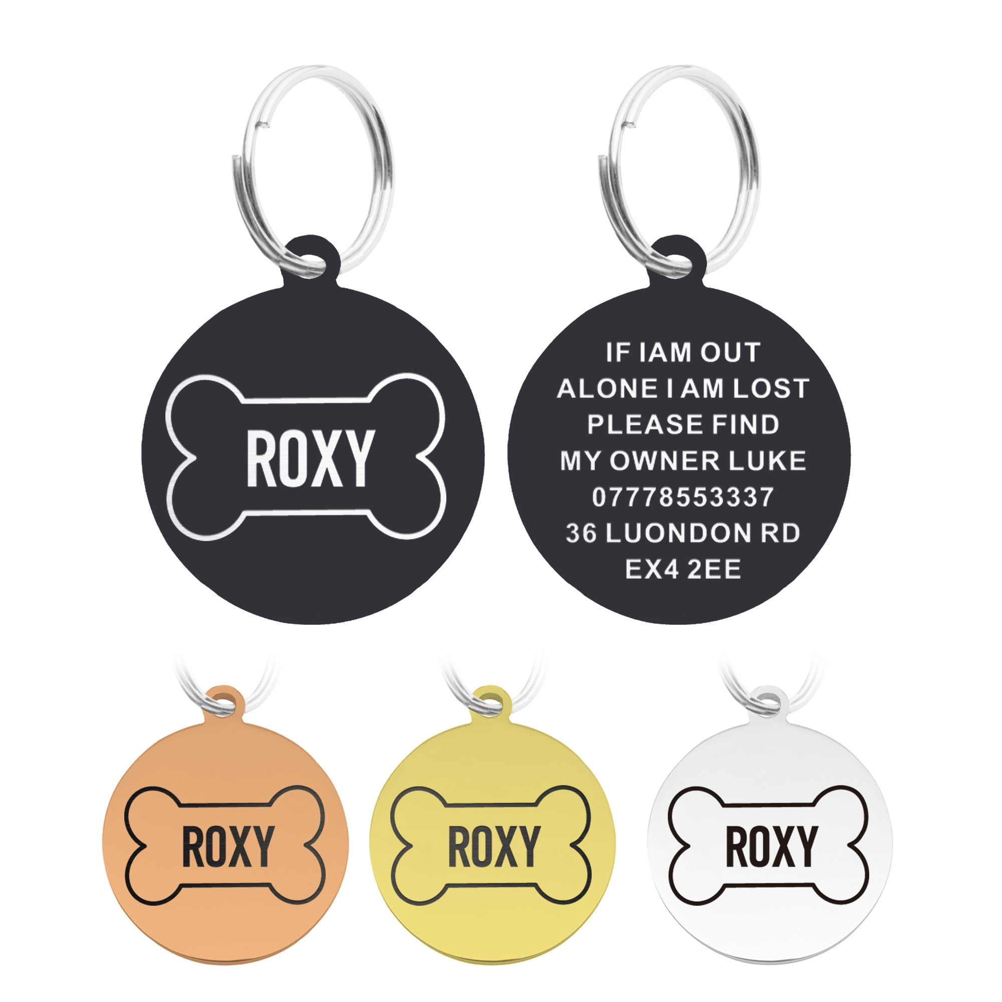 Dog Tags Personalized, Custom Dog Tags and Cat Tags, Laser Engraved Pet ...