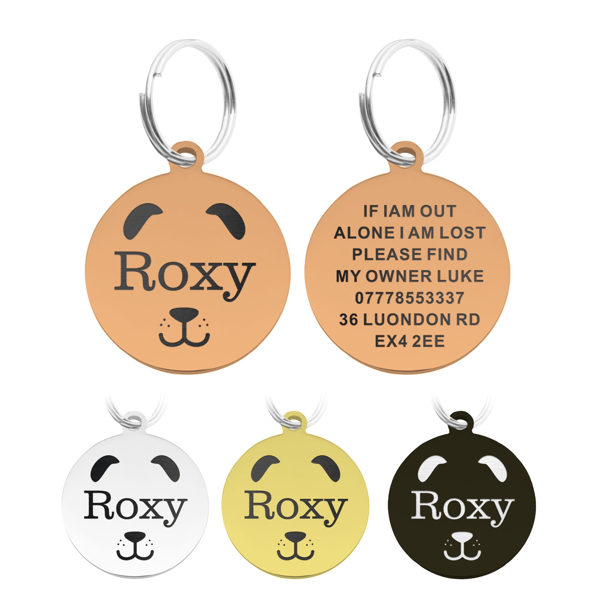Dog Tags Personalized, Custom Dog Tags and Cat Tags, Laser Engraved Pet ...