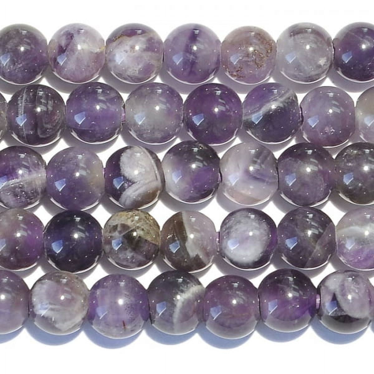 Dog Teeth Amethyst 8mm Round Large Hole Beads - 8 Inch Strand - Walmart.com