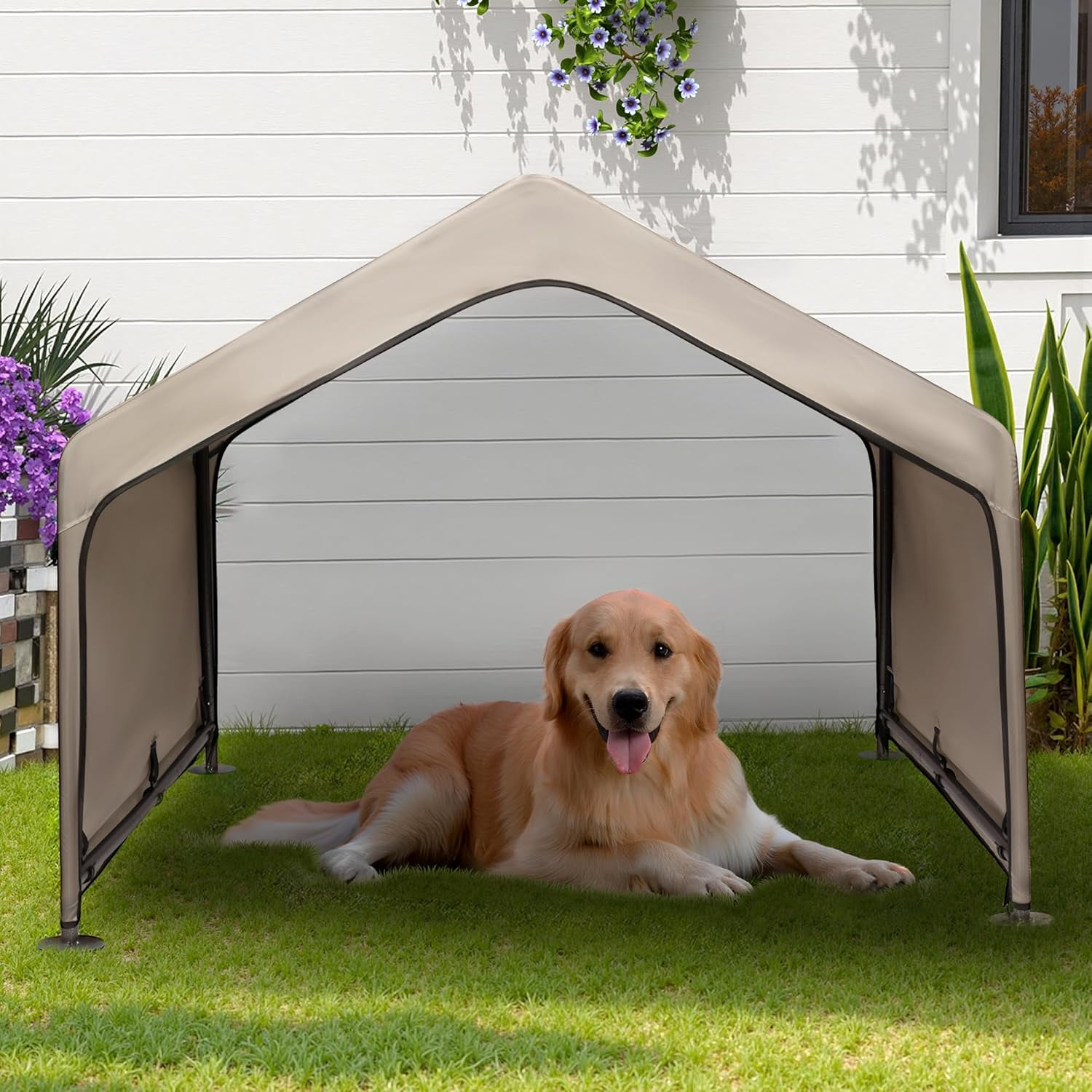 Dog Tent Outdoor, Extra Large Dog House Outside, Big Dog Shade Shelter ...