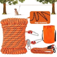 Dog Tie Out Runner for Yard, Trolley System for Large Dogs with 10ft ...