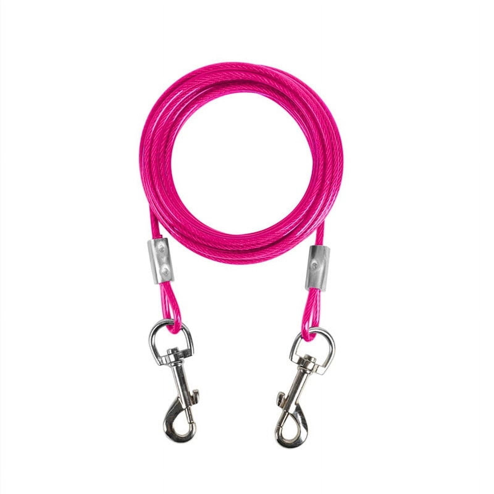 Dog Tie Out Cable, Stainless Steel Pet Dog Tie Out Cable, Double Head ...