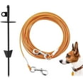 Dog Tie-Out Cable and Stake 20/30/50 ft Heavy Duty Cable for Dogs-16 ...