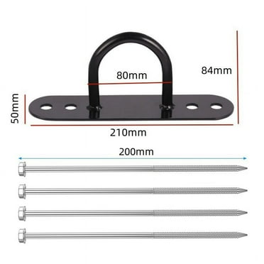 Petbobi Heavy Duty Dog Tie Out Stake with 360° Swivel Connection Ring ...