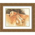Dog Tired 2x Matted 12x10 Gold Ornate Framed Art Print by Barbara ...