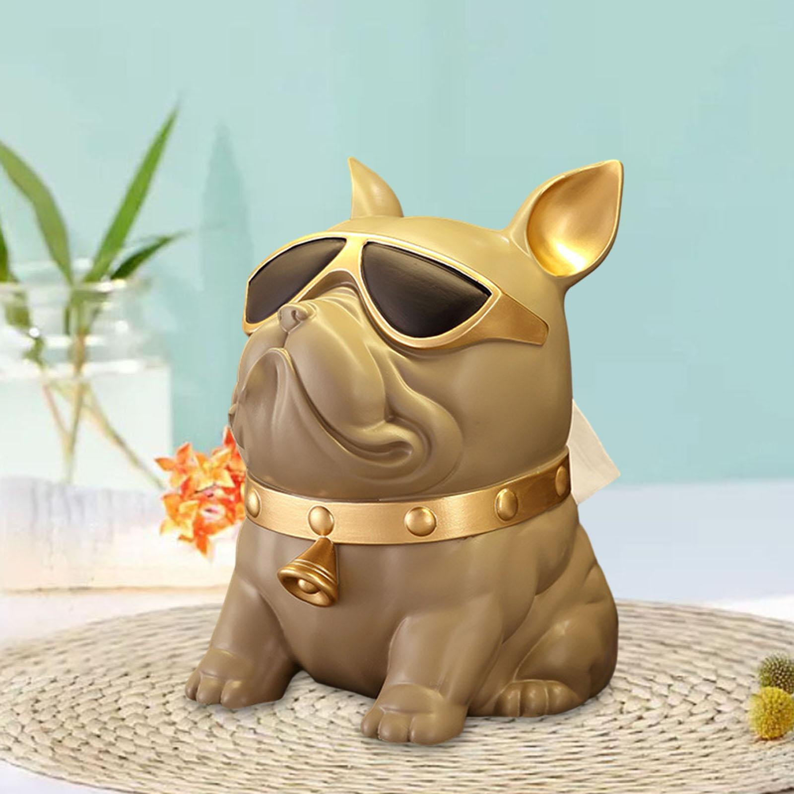 Dog Tissue Box Dogs Storage Boxes Home Decoration Modern Tabletop Resin ...