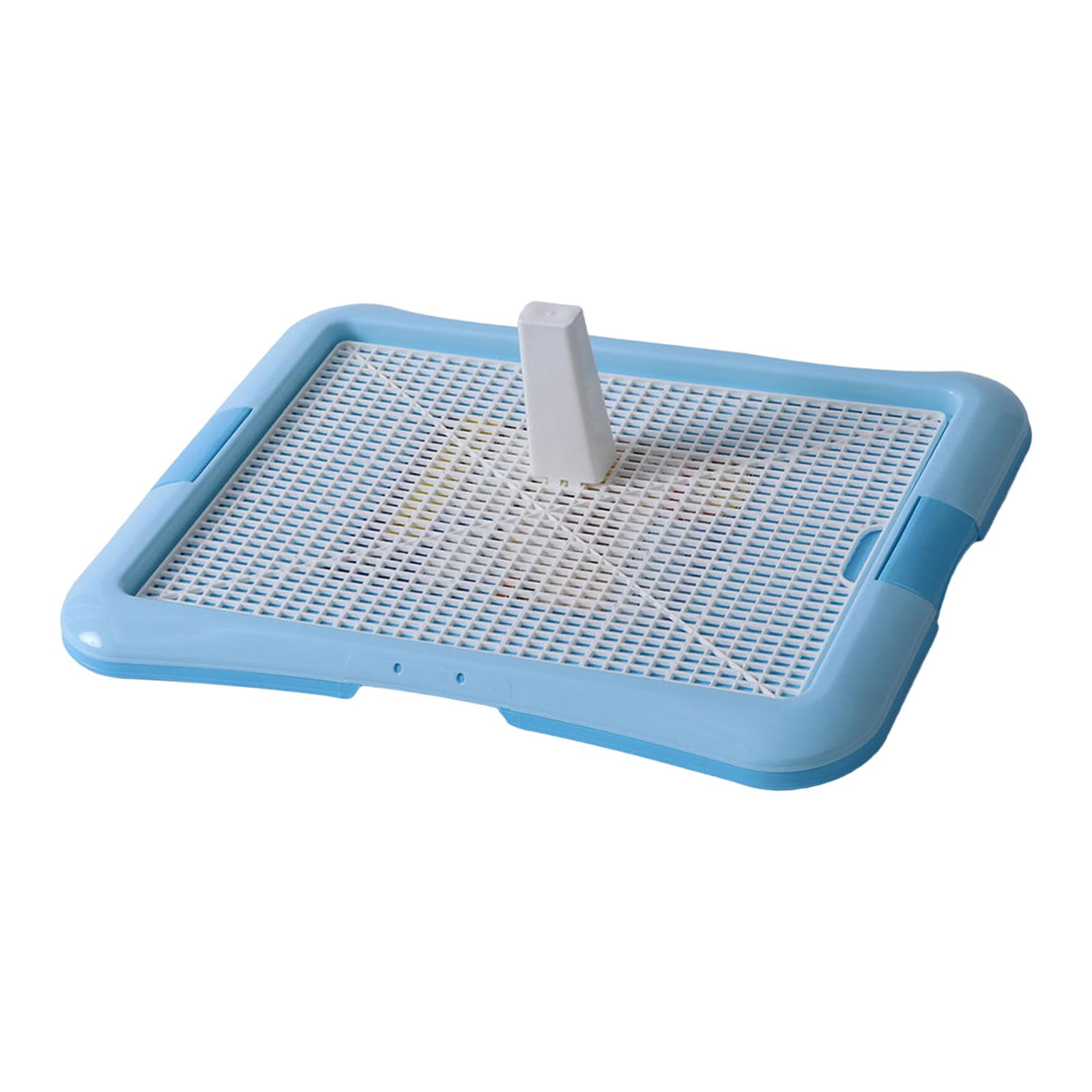Dog Toilet Puppy Pee Tray with Urinary Column Pet Litter Pan, Dog Potty ...