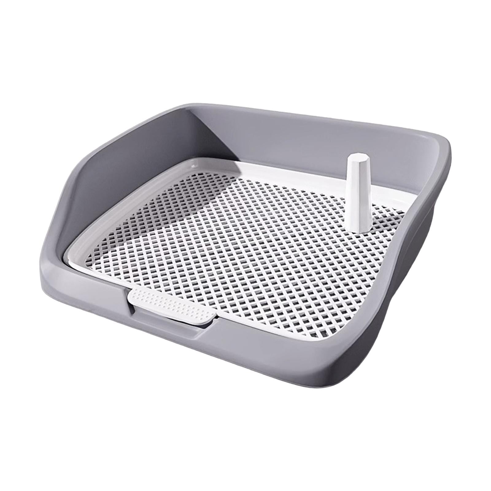 Dog Toilet Puppy Potty Tray for Cat Dog Potty Pan Indoor Reusable Gray ...