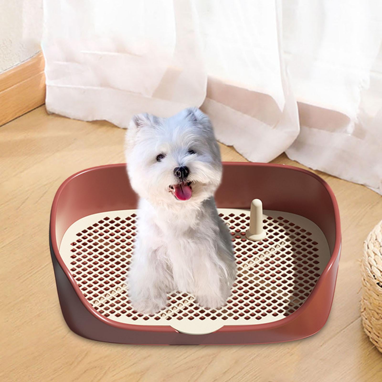 Dog Toilet Training Pad Holder Portable Puppy Training Potty Tray Red S ...