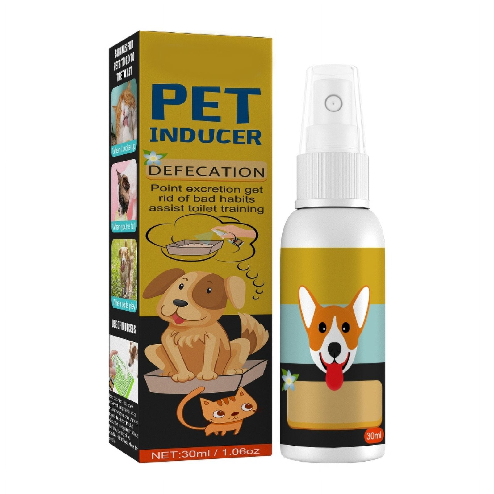 Dog Toilet Training Spray Inducer Go Here Potty Pet Excretion Training ...