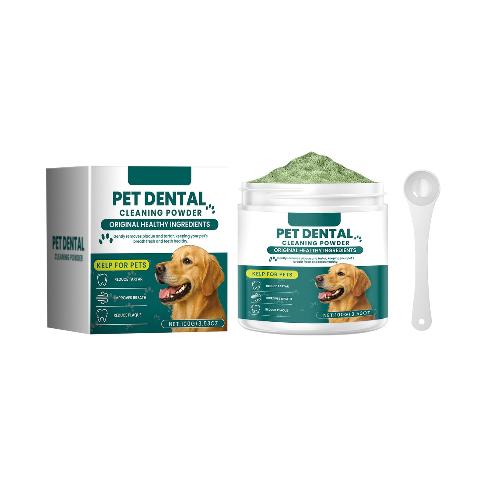 Dog Tooth Cleaning Powder,100g Dog Tooth Powder,Improves Bad Breath and ...