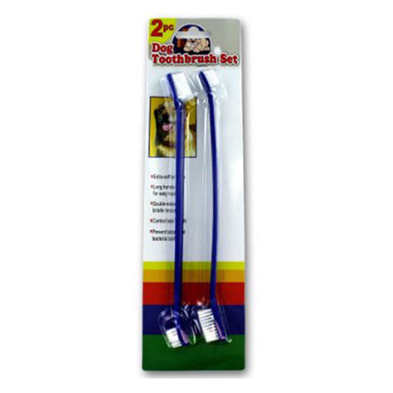 Dog Toothbrush Set - 2 Pieces - Walmart.com
