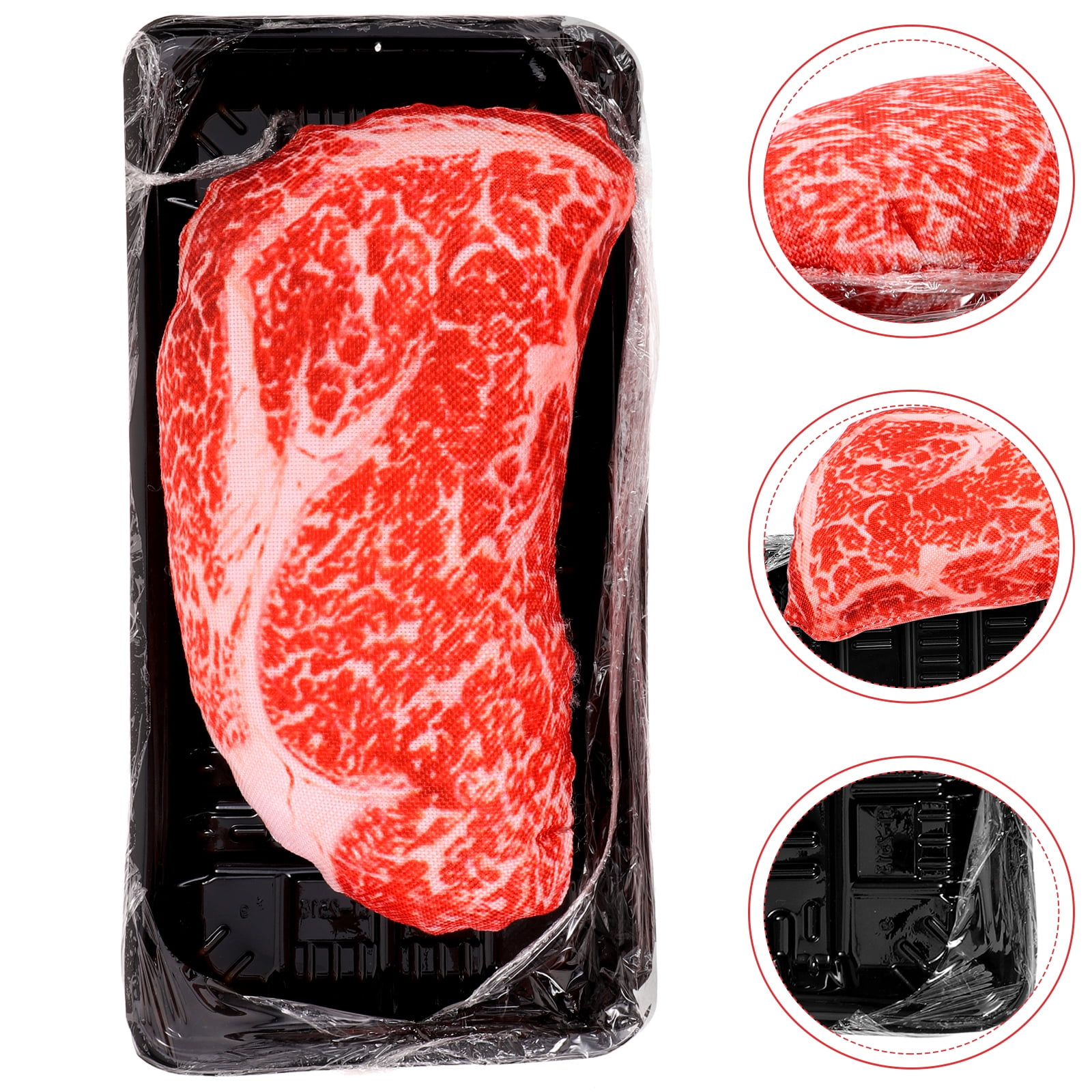 LEORX Dog Chew Toy Artificial Steak Pet Sound Squeaky Chewing Toy 2pcs ...