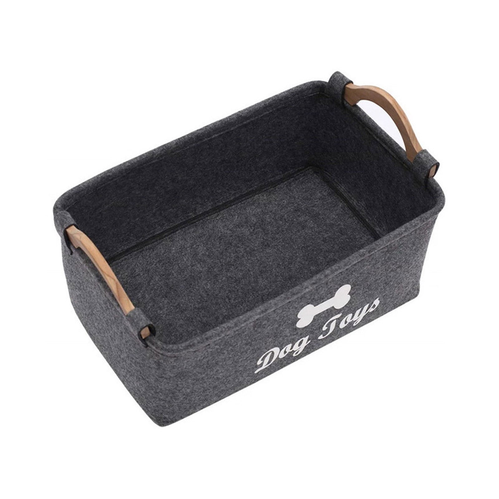 Dog Toy Basket Collapsible Dog Toy Box with Handles Foldable Dog Toy ...