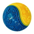Dog Toy For Dogs, Durable Chew Ball With Paw Prints Design In Yellow ...