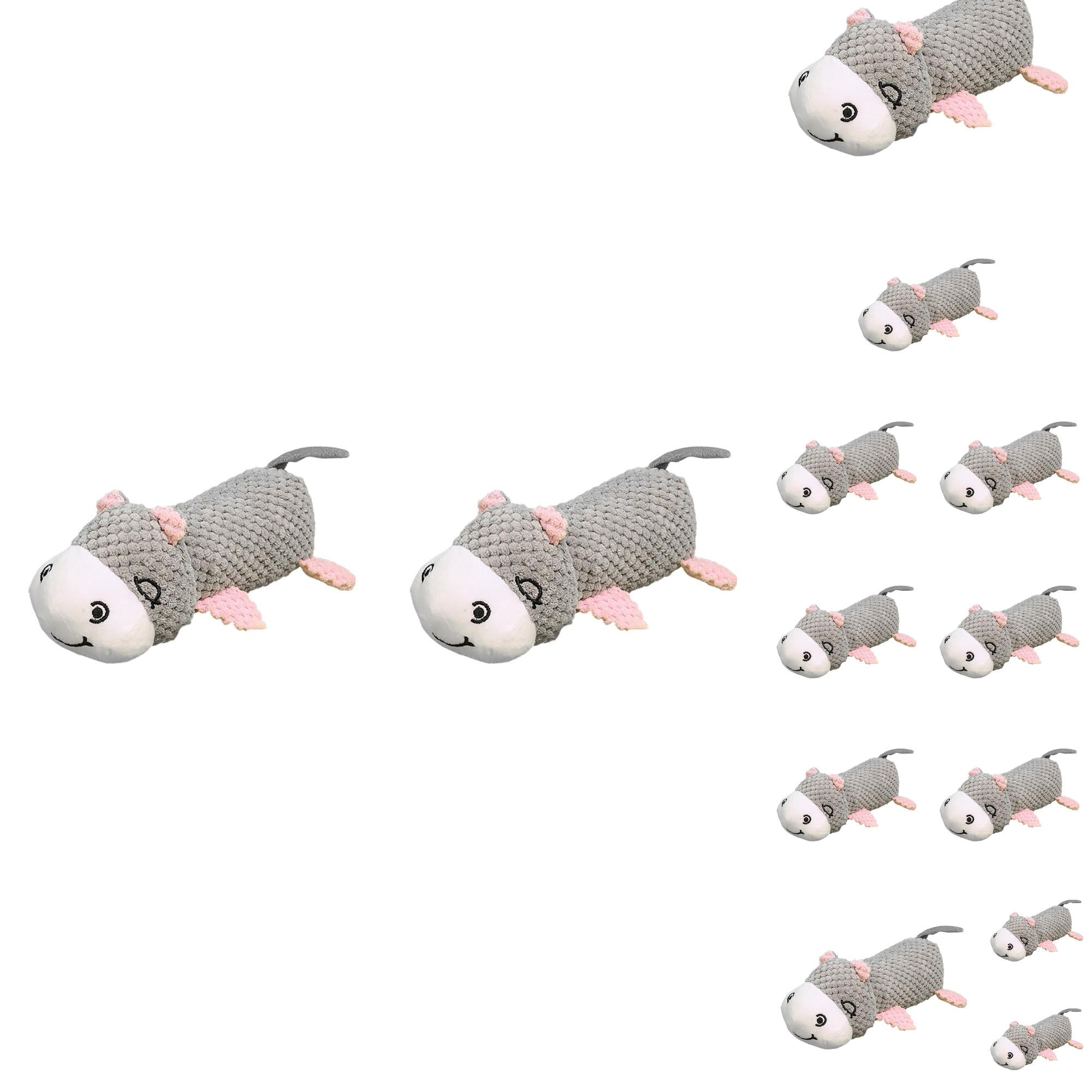 Dog Toy Hippo Toy Dog Squeaky Toy With Ringing Paper Stuffed Animal Dog ...