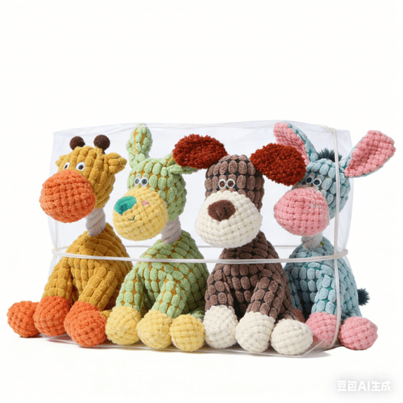 Dog Toy Plushies, 2026 New Indestructible Plush Dogs Toys for ...