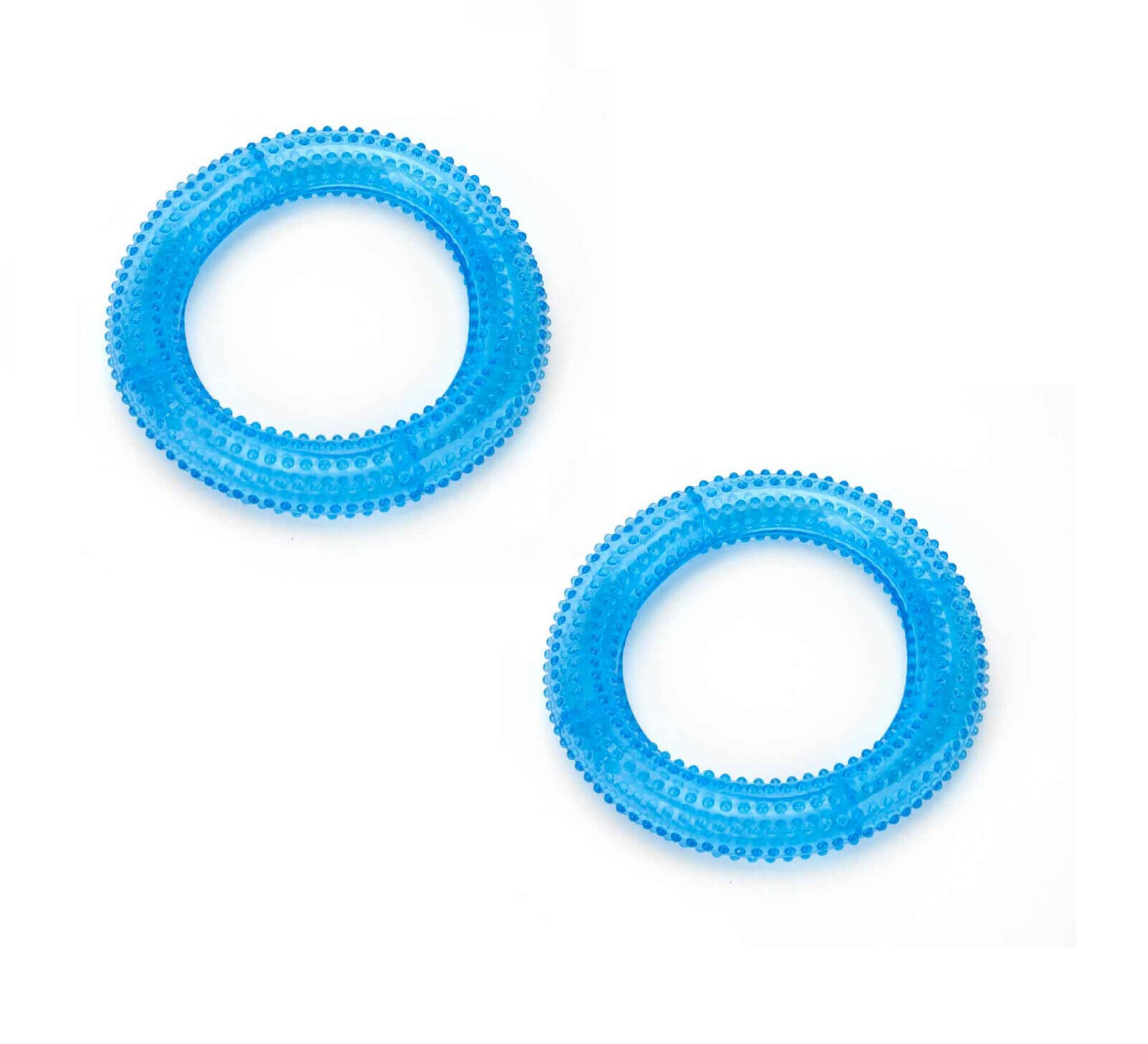 Dog Toy Treat Hiding Ring Toss Fetch Chew Gum Massaging Nub Ridges ...