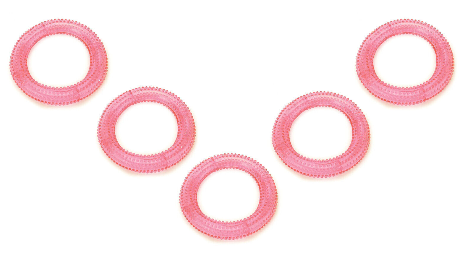 Dog Toy Treat Hiding Ring Toss Fetch Chew Gum Massaging Nub Ridges ...