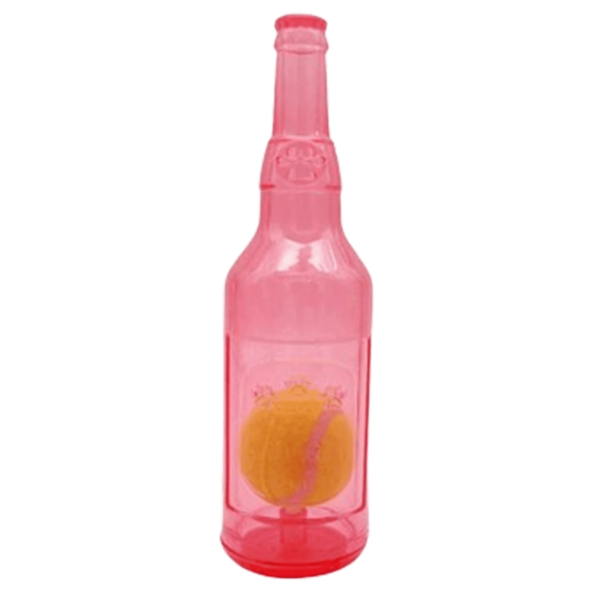 Dog Toy Water Bottle Cruncher Chew Toys for Dogs Plastic with Ball Red ...