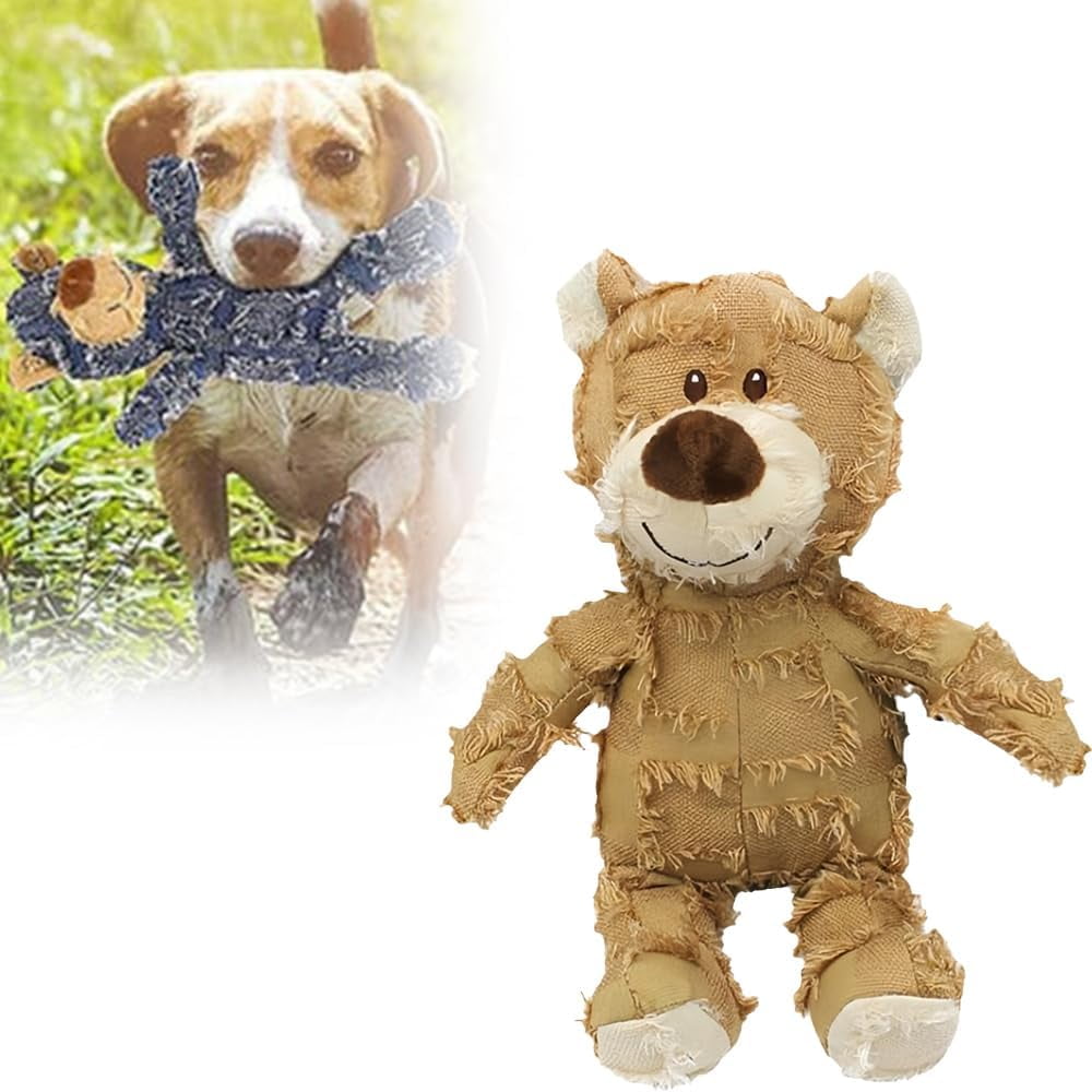 Dog Toys for Aggressive Chewers,2025 New Plush Indestructible Robust Bear,Creative Interactive ...