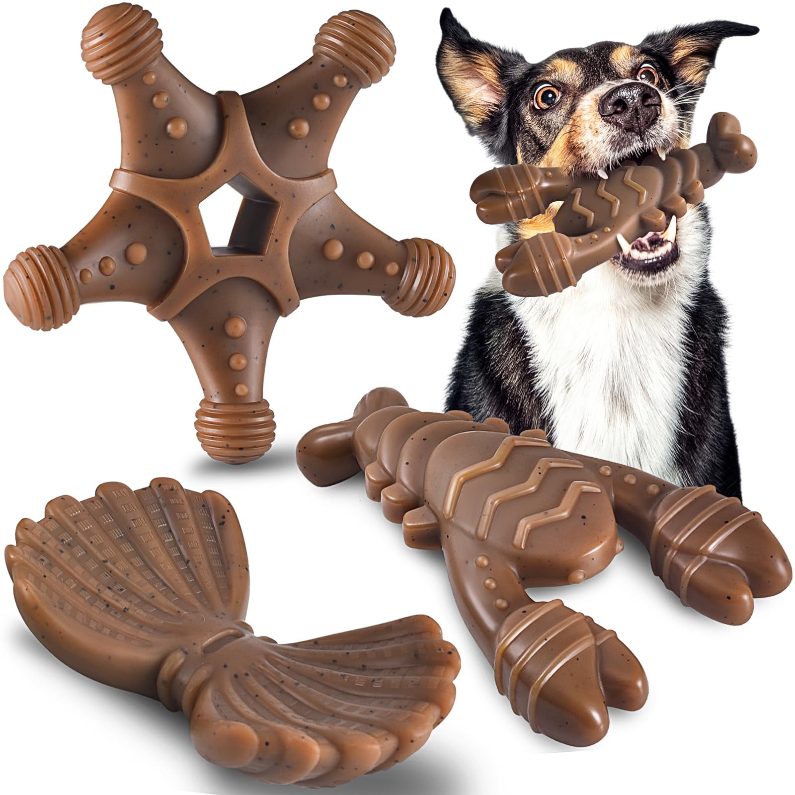 Dog Toys For Aggressive Chewers, Indestructible Toys For Large Dogs, Dog Chew Toys For Large ...