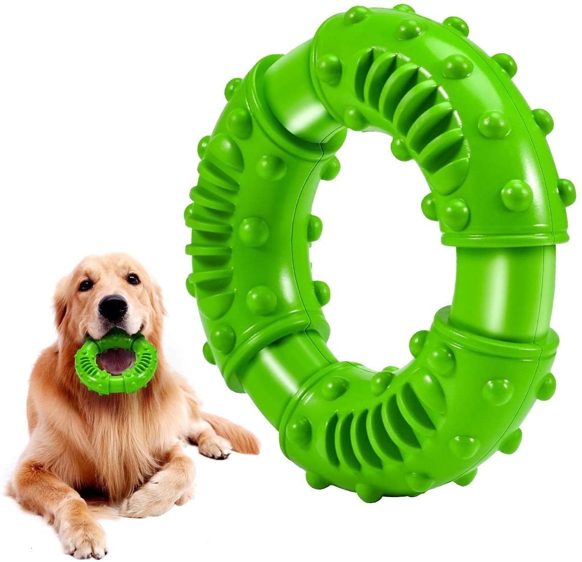 Feeko Durable Dog Toy for Large Aggressive Chewers, Non-Toxic Rubber ...