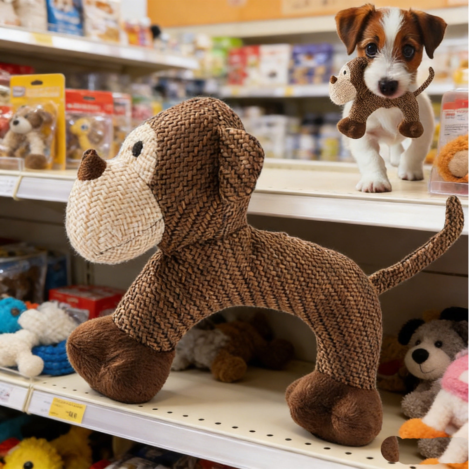 Dog Toys Chew Resistant Interactive Dog Toys Squeaky Chewing Toys Pet ...