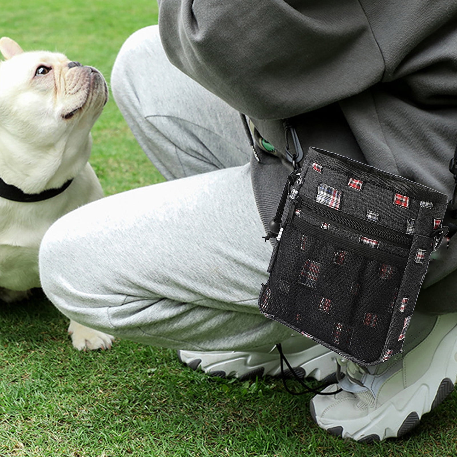 Dog Training Bag | Canvas Denim Pet Treat Pouch for Walking | Outdoor ...
