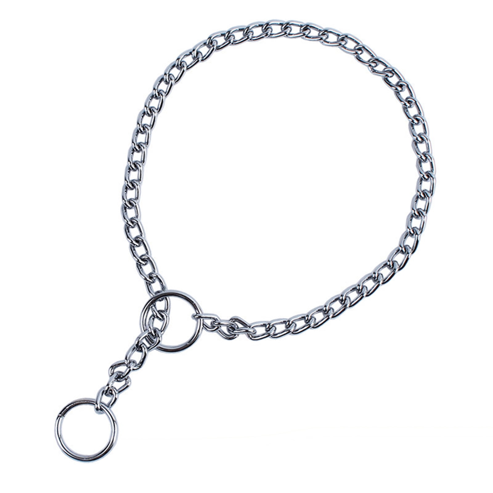 Dog Training Choke Collar Silver Slip On Chain Collars Necklace for ...