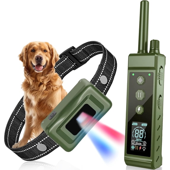 Dog Training Collar, 1400 Yards Remote with Full Color LCD Display, 3 ...
