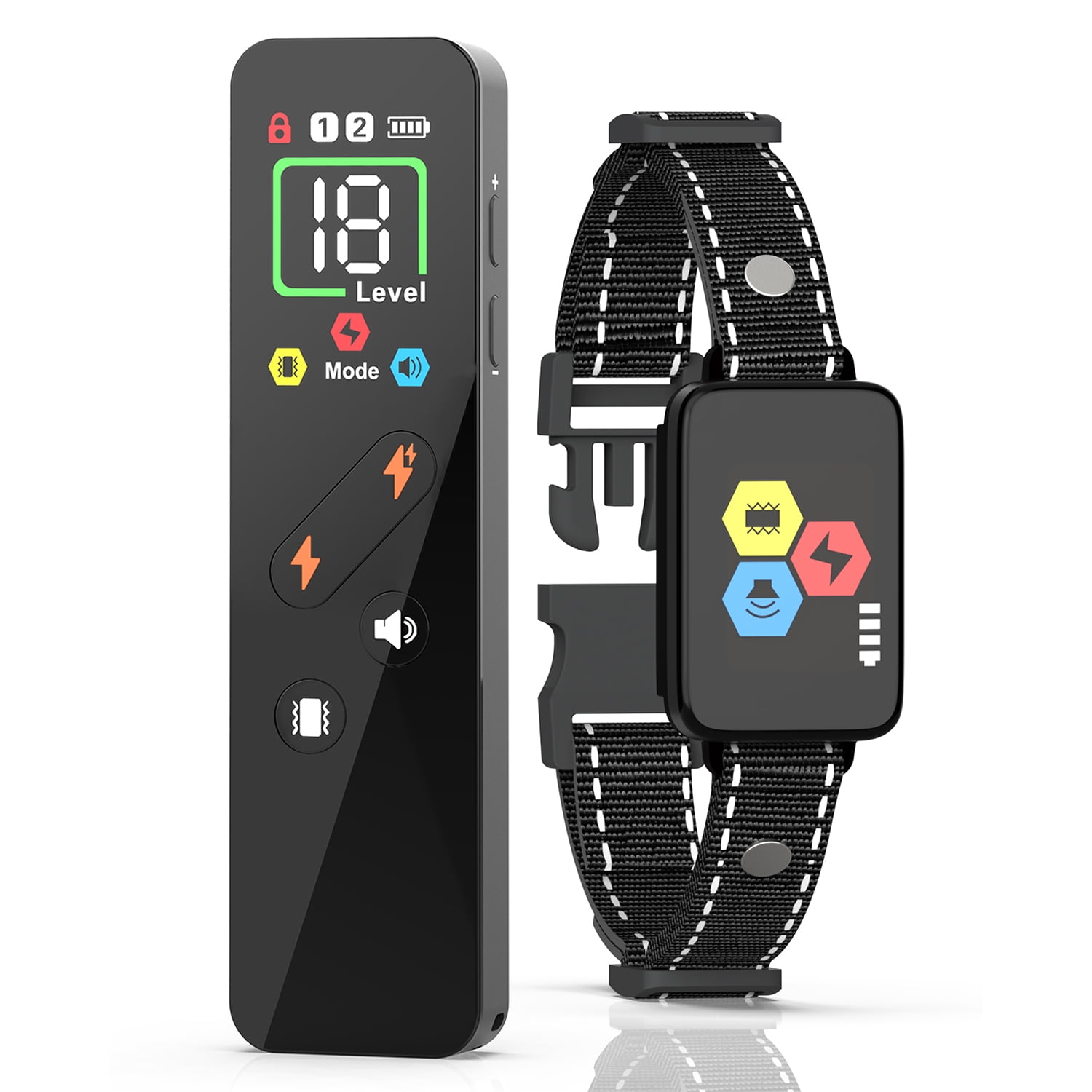 Dog Training Collar, 3300Ft Dog Shock Collar with Smart Color Screen ...