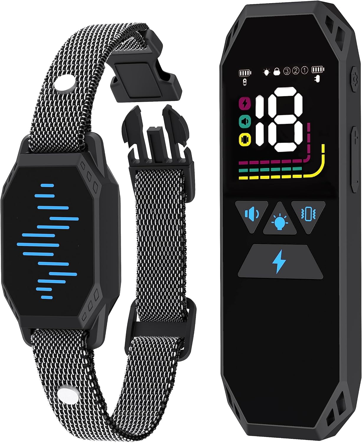 Dog Training Collar, Dog Shock Collar with Remote Control, 2500FT and 4 ...