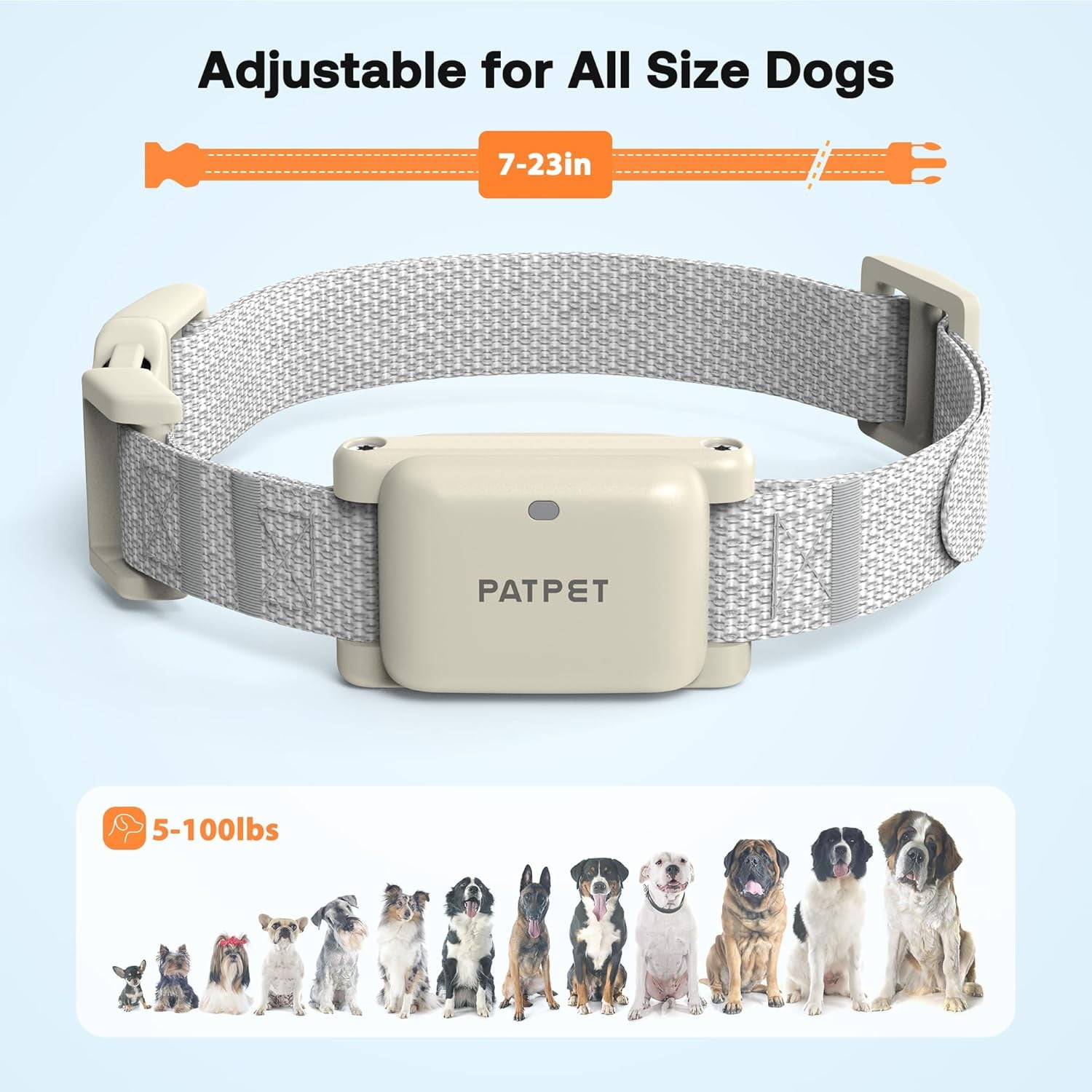 Dog Training Collar - IPX7 Waterproof Static Collar for Dogs 8-100lbs ...