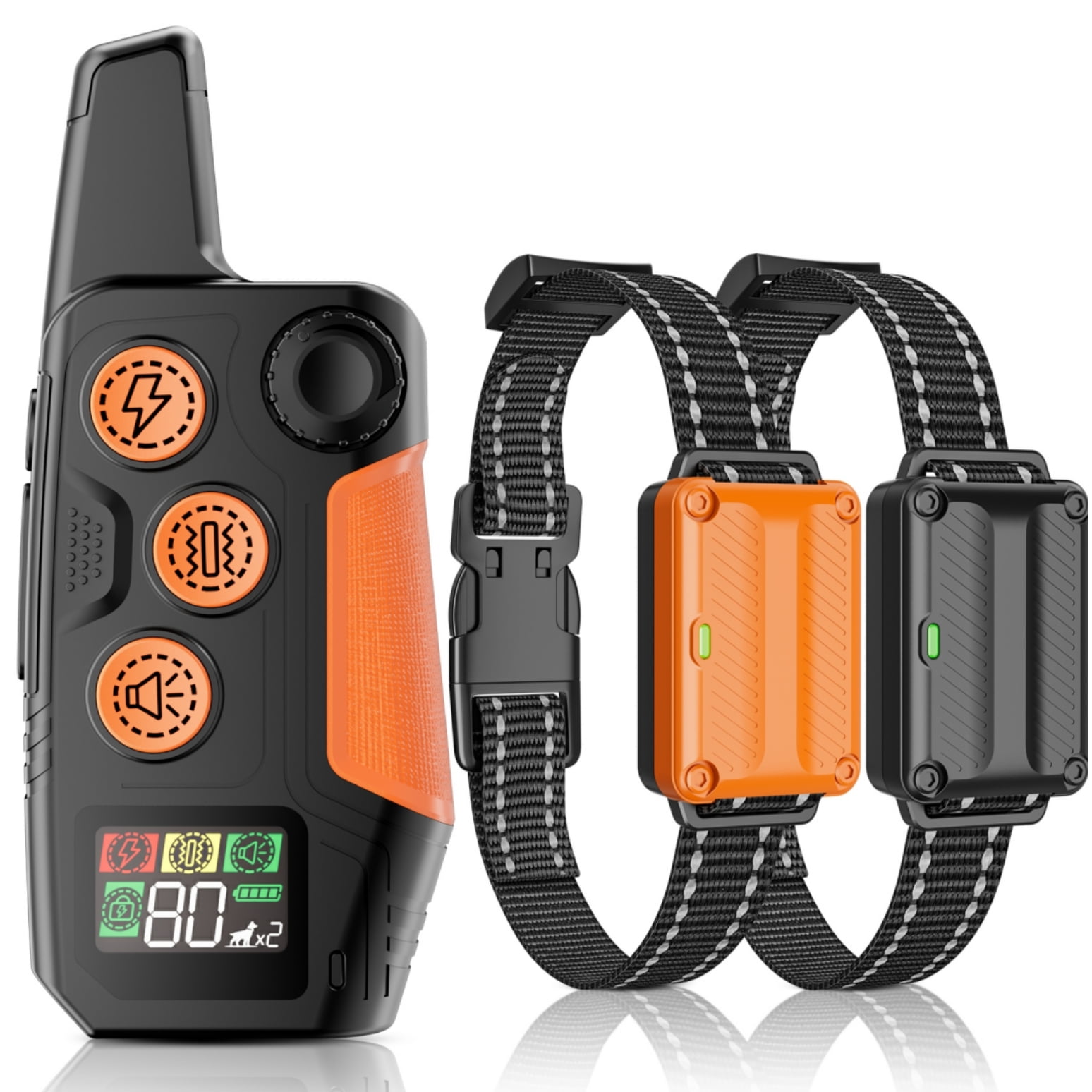 LAKWAR Dog Training Collar with Remote 2 Packs-Dog Shock Collar for All ...